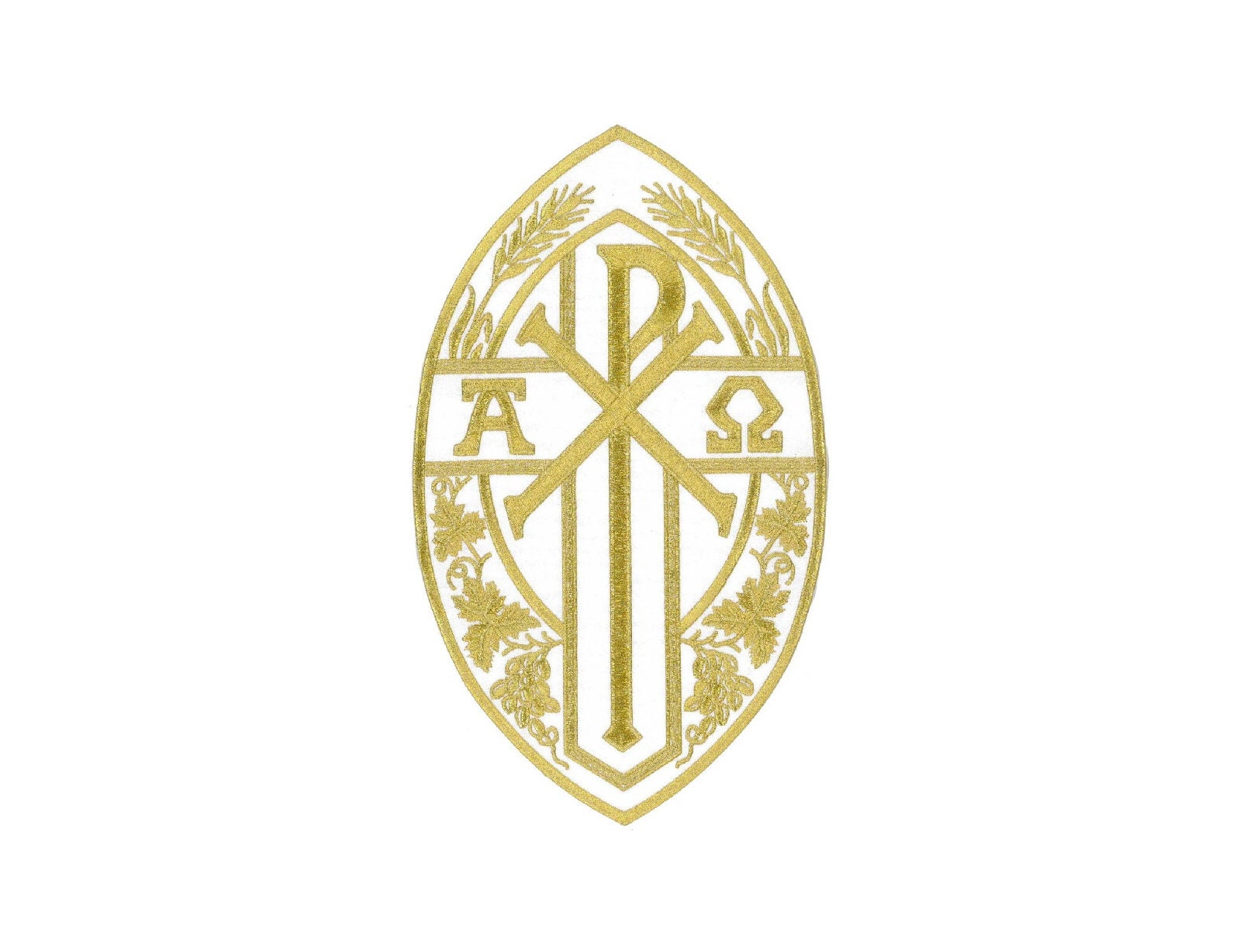 Chi-rho Christogram Alpha and Omega Stoles Clergy Iron - Etsy Canada