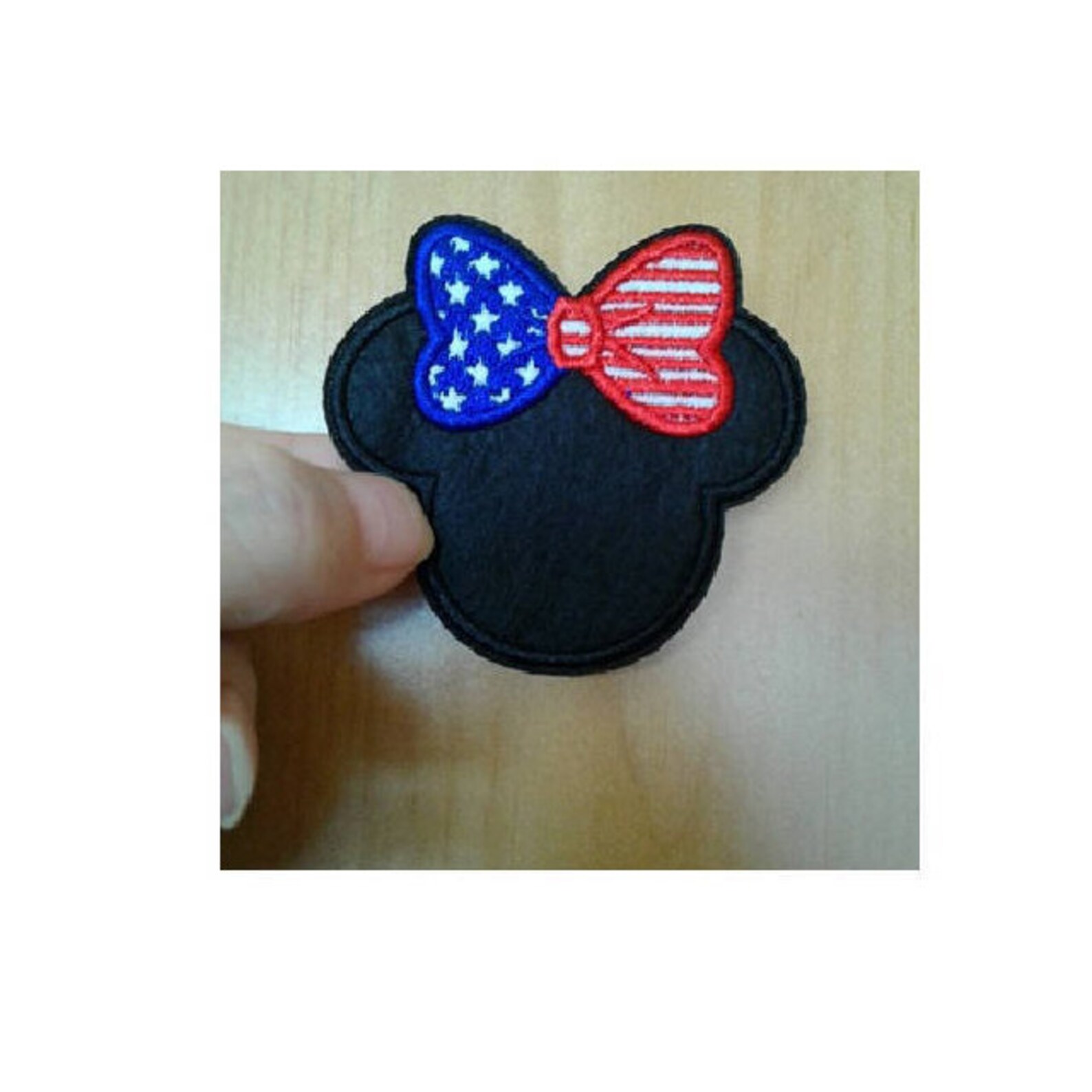 Minnie Mouse July 4th Patriotic Embroidered Iron on - Etsy