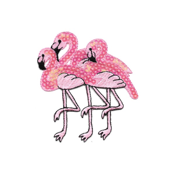 Flamingo Iron on Patches - Etsy