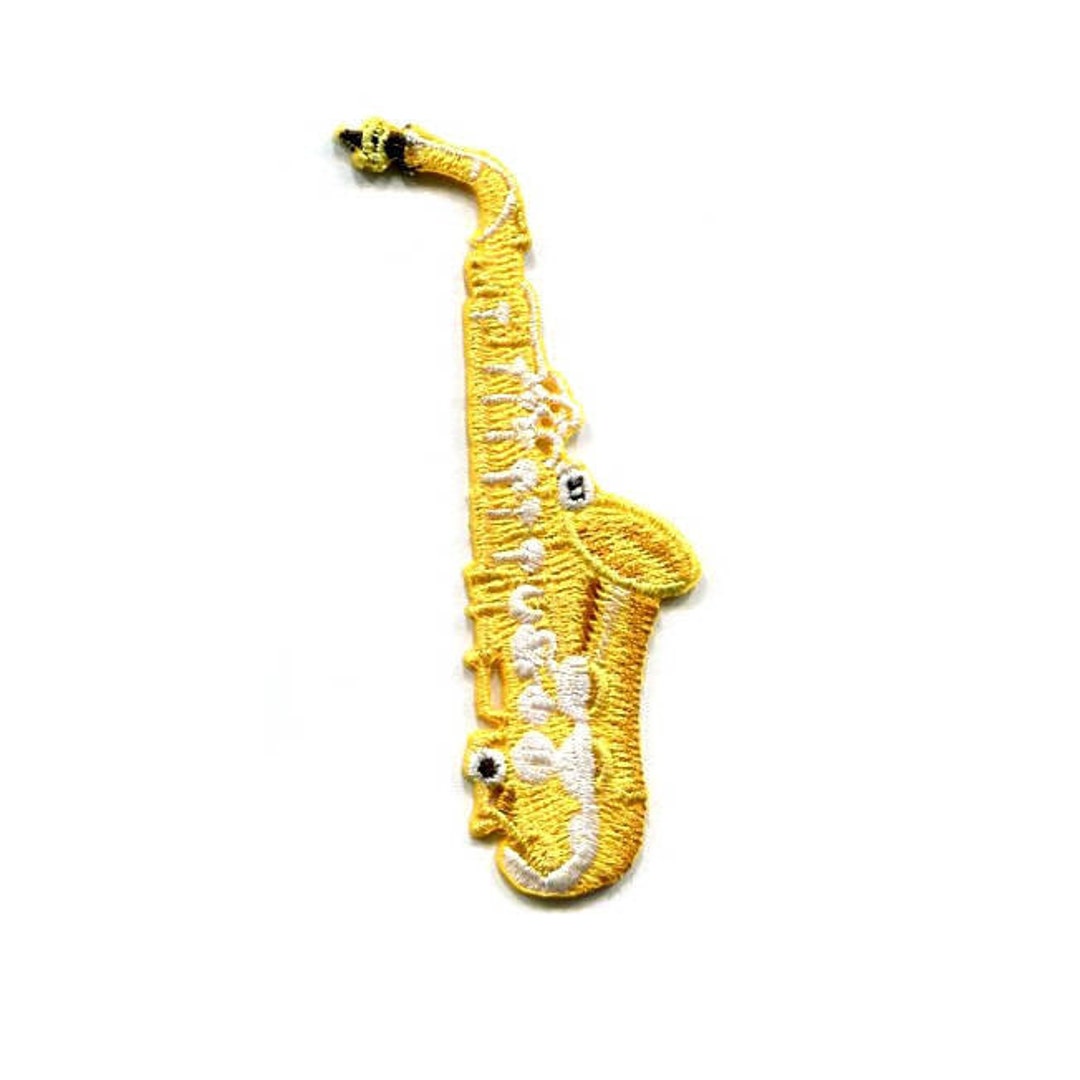 Saxophone - Sax - Orchestra - Symphony - Music - Embroidered Iron on ...