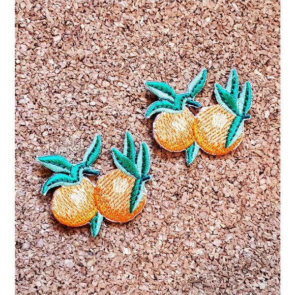 Orange Iron on Patch - Etsy