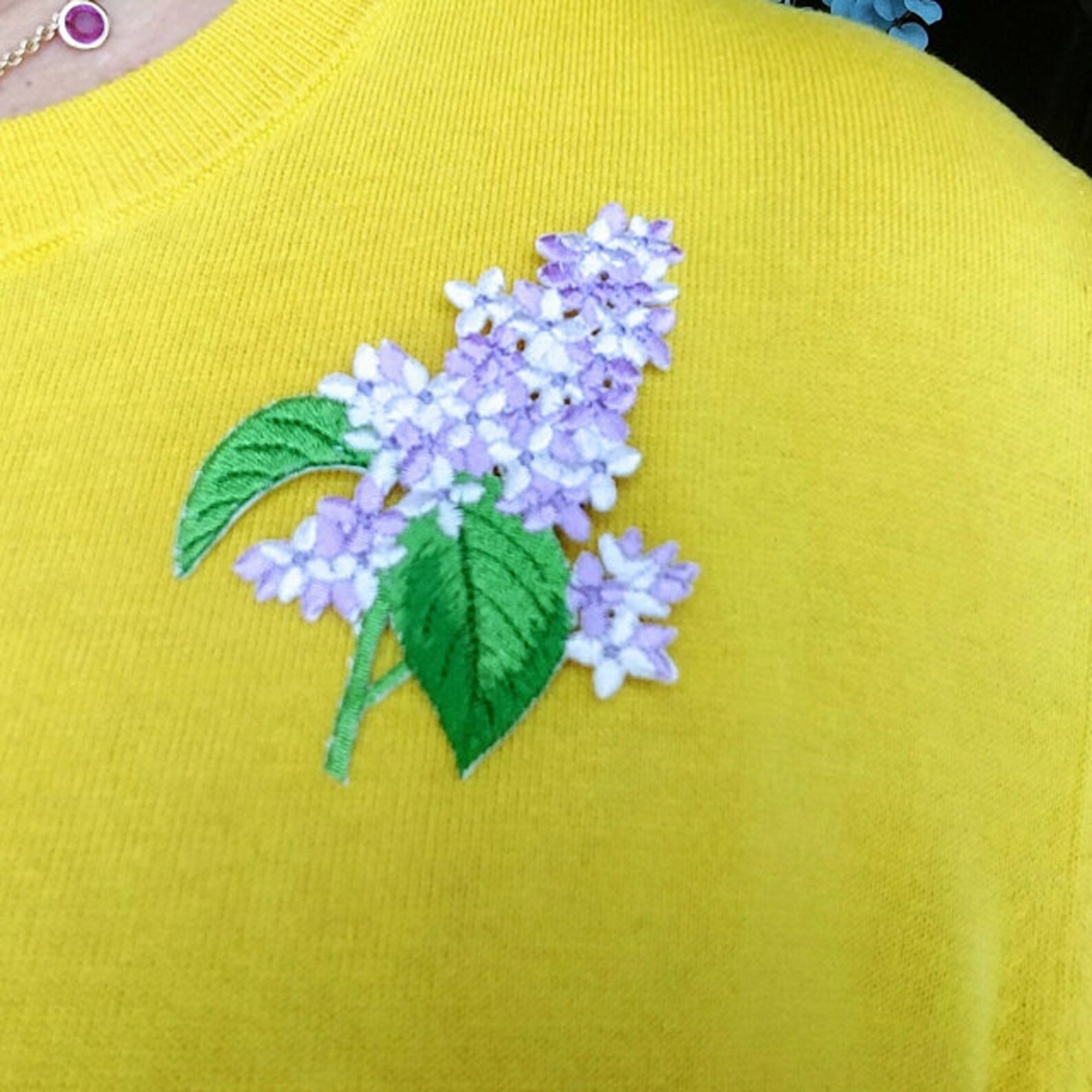 Lilac Pin Brooch Flower gardening Spring Embroidered - Etsy