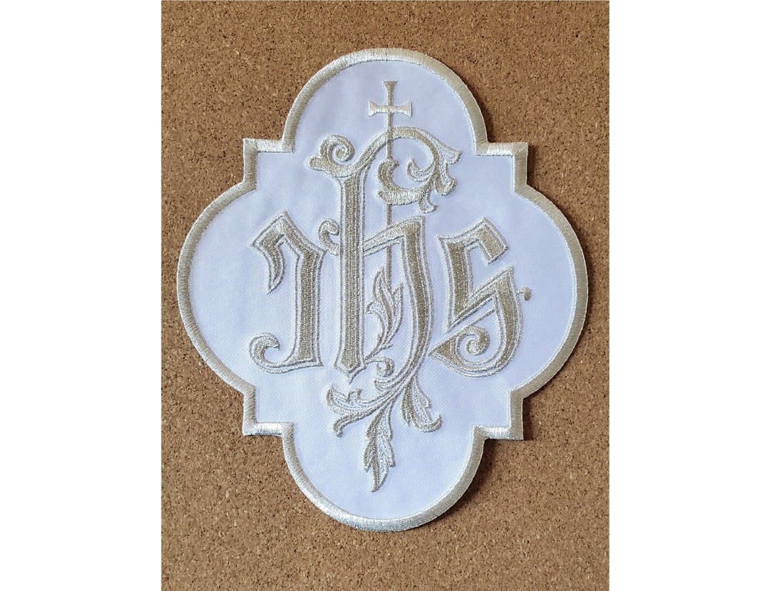 IHS - Iota-eta-sigma Christogram W/ Latin Cross - Vestment ...