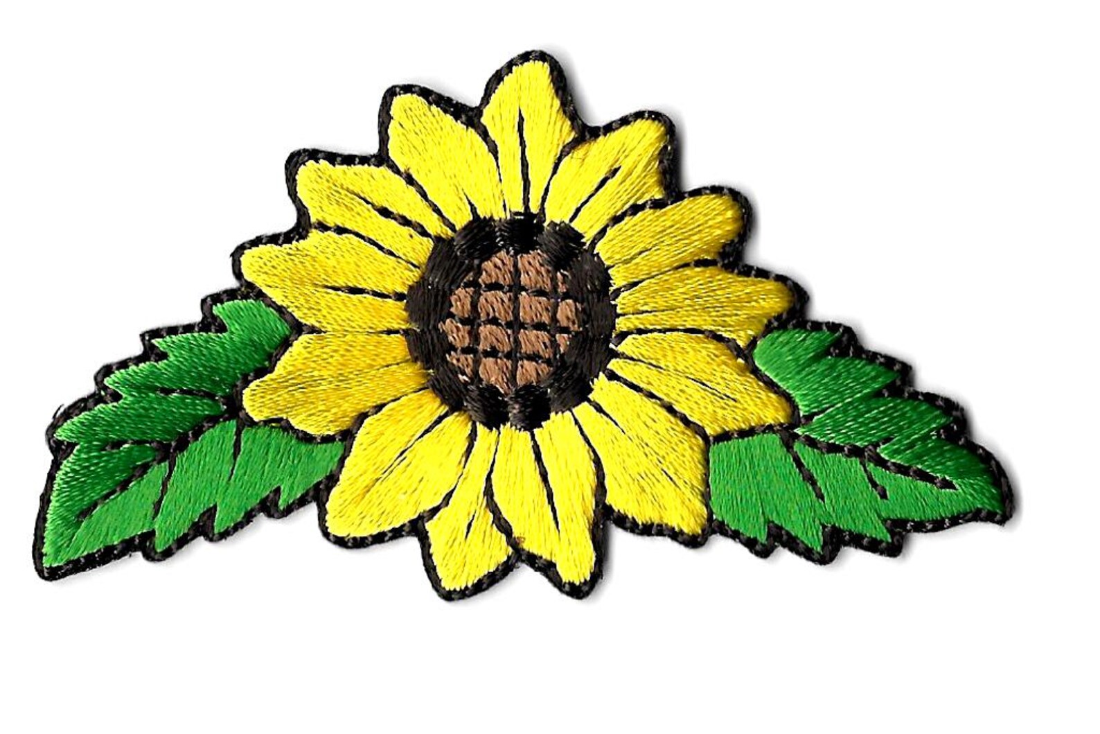 Sunflower - Garden - Spring - Flower - Embroidered Iron on Applique ...