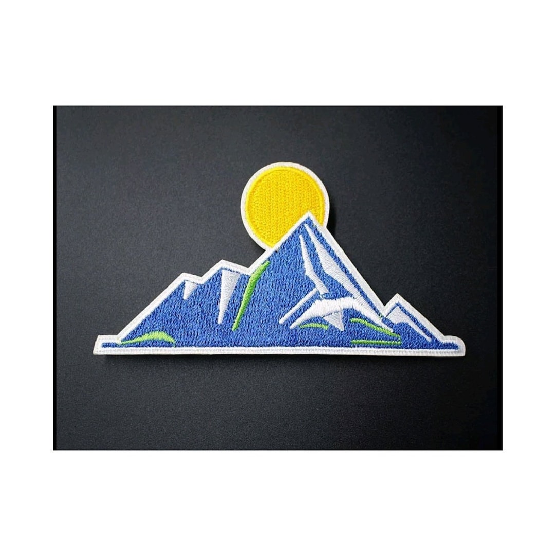 Mountains - Blue Mountains - Sunset - Sunrise - Embroidered Iron on ...