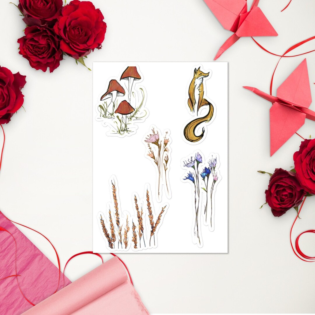 Nature Sticker Sheet - Etsy
