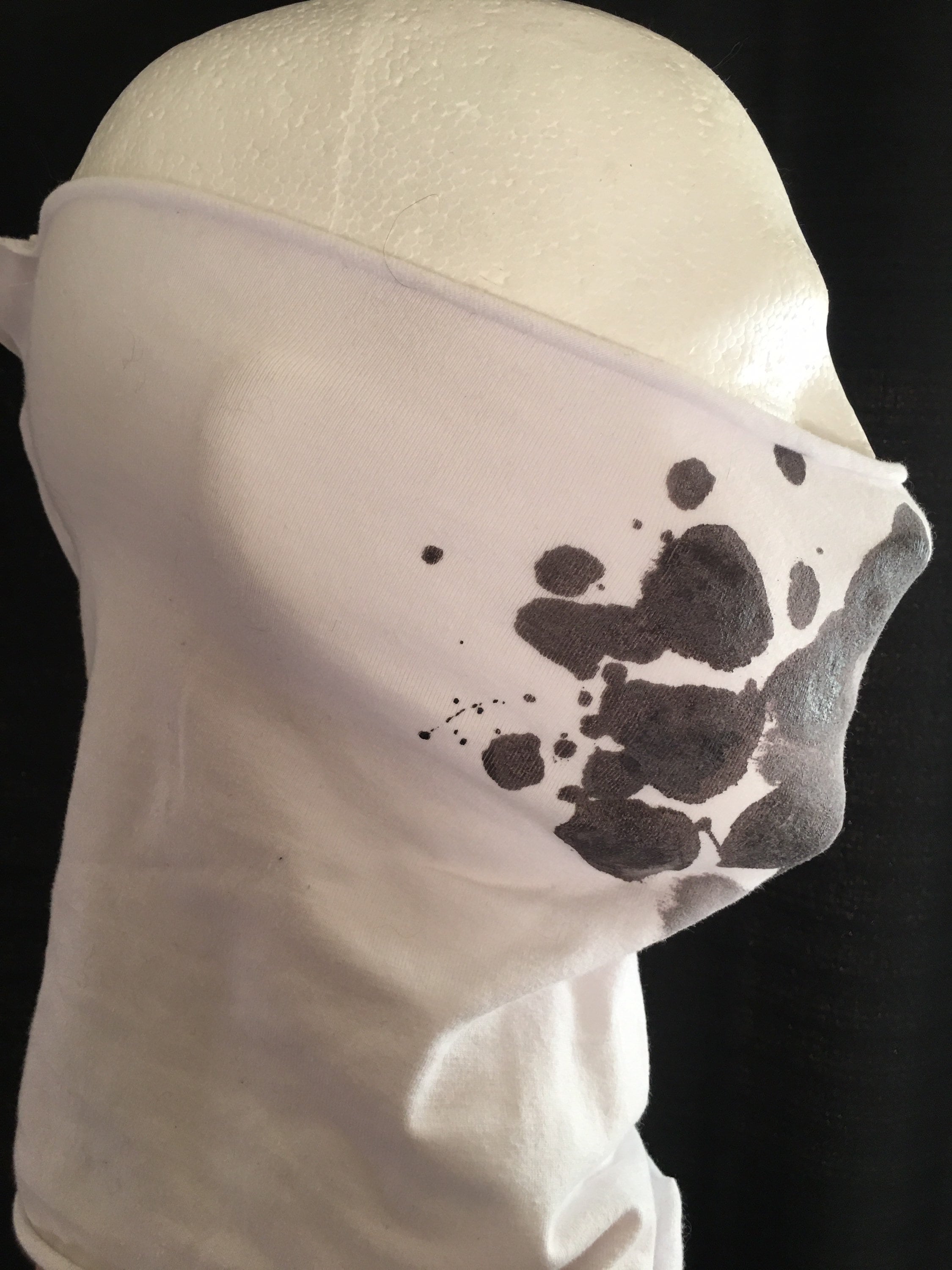 Rorschach Mask Moving Ink Blots Clipart