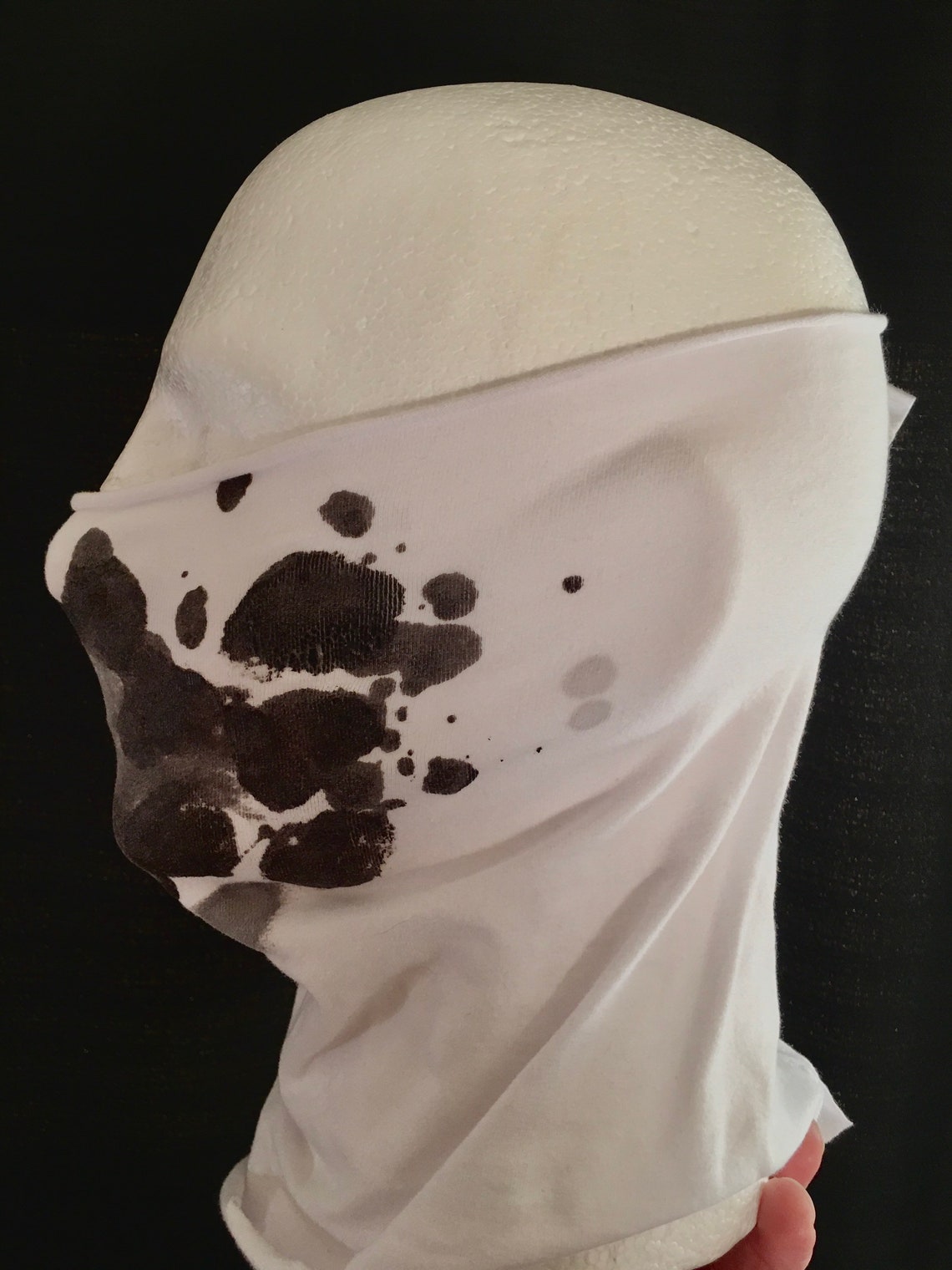 Rorschach GAITER Mask With Real Moving Inkblots GAITER MASK - Etsy Canada