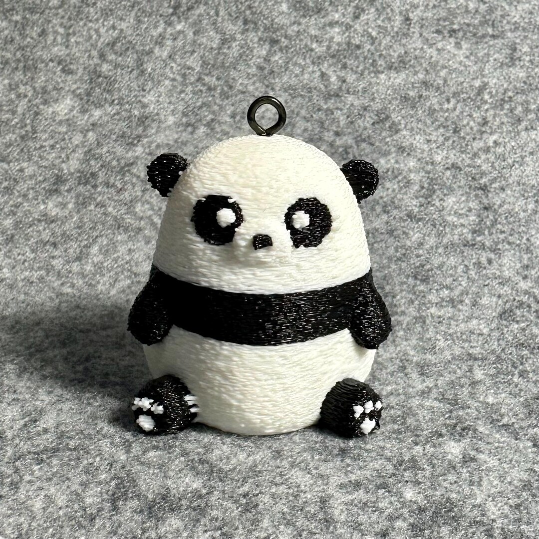 Perry the Panda Bear. Keychain/ornament - Etsy