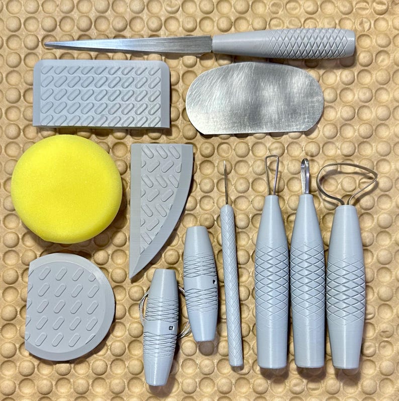 Custom Hand Made 3d Printed Pottery Tools. Grey - Etsy