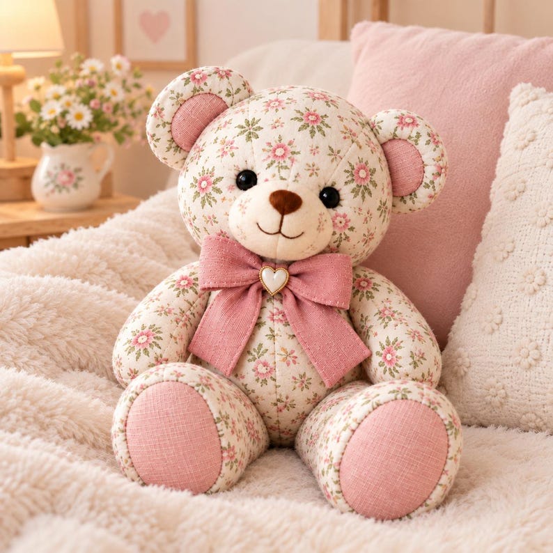 Memory Bear Sewing Pattern PDF, Teddy Bear Pattern, Keepsake Bear ...