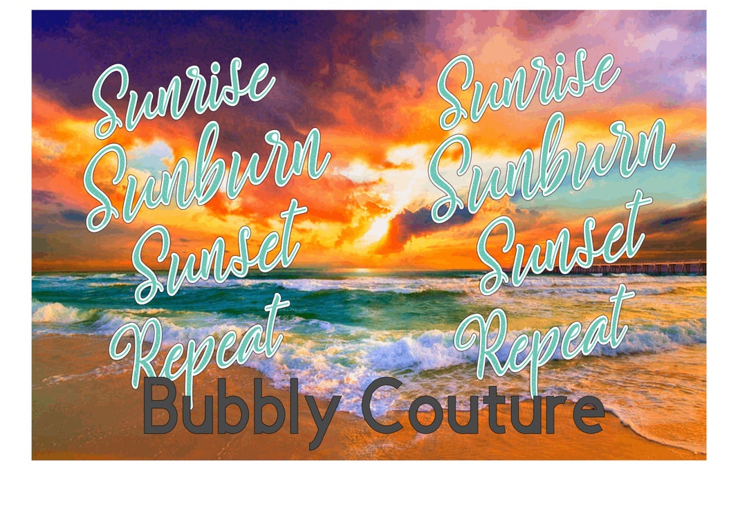 Sunrise Sunset PNG for Tumblers - Etsy