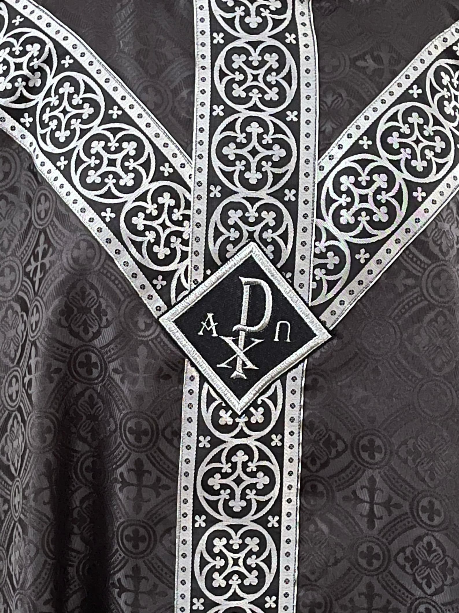 Patch Pax Christus Peace of Christ Alpha Omega Catholic Vestment - Etsy