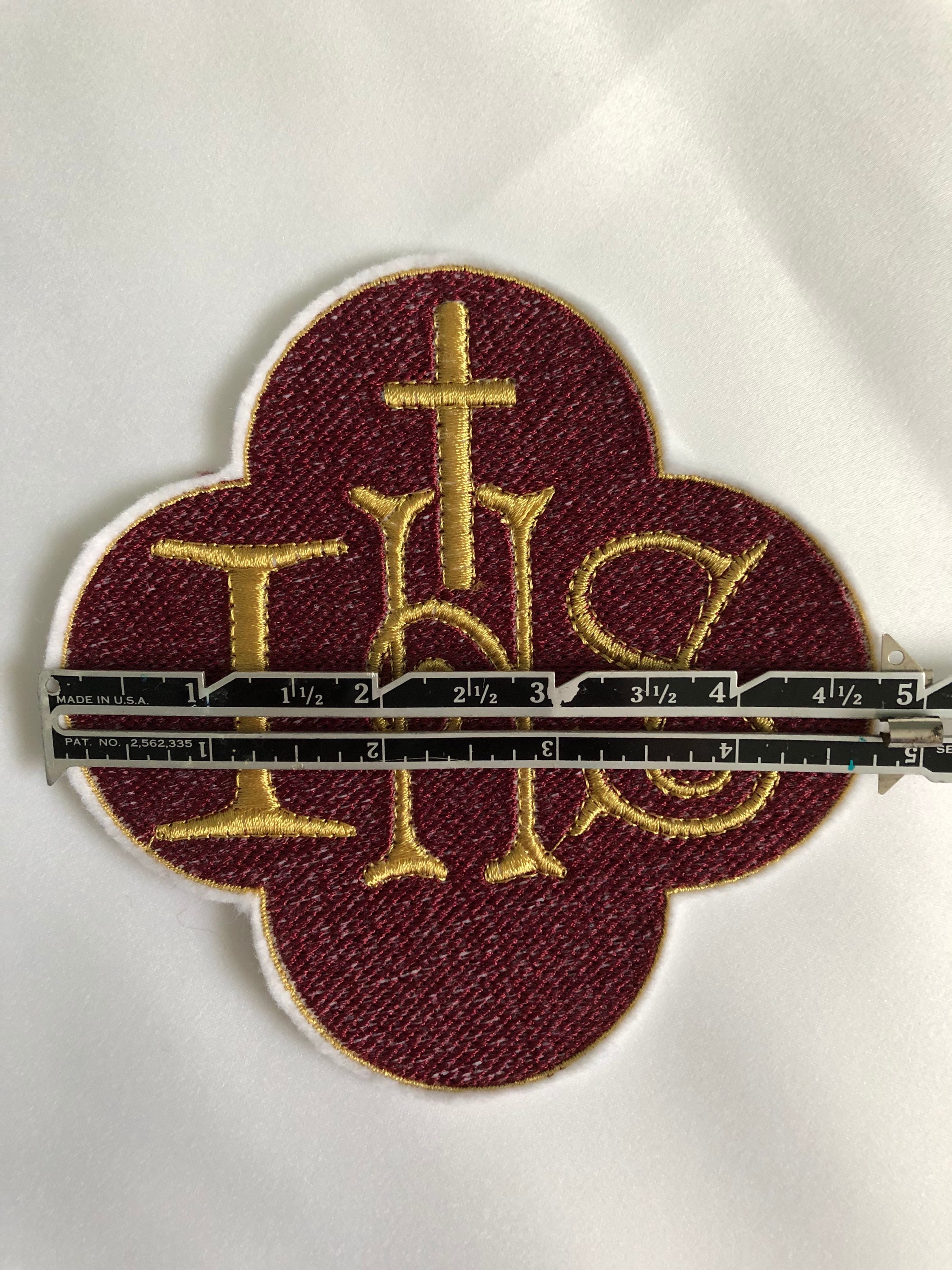 IHS Embroidered Patch for Vestment Stole Monstrance Burse - Etsy