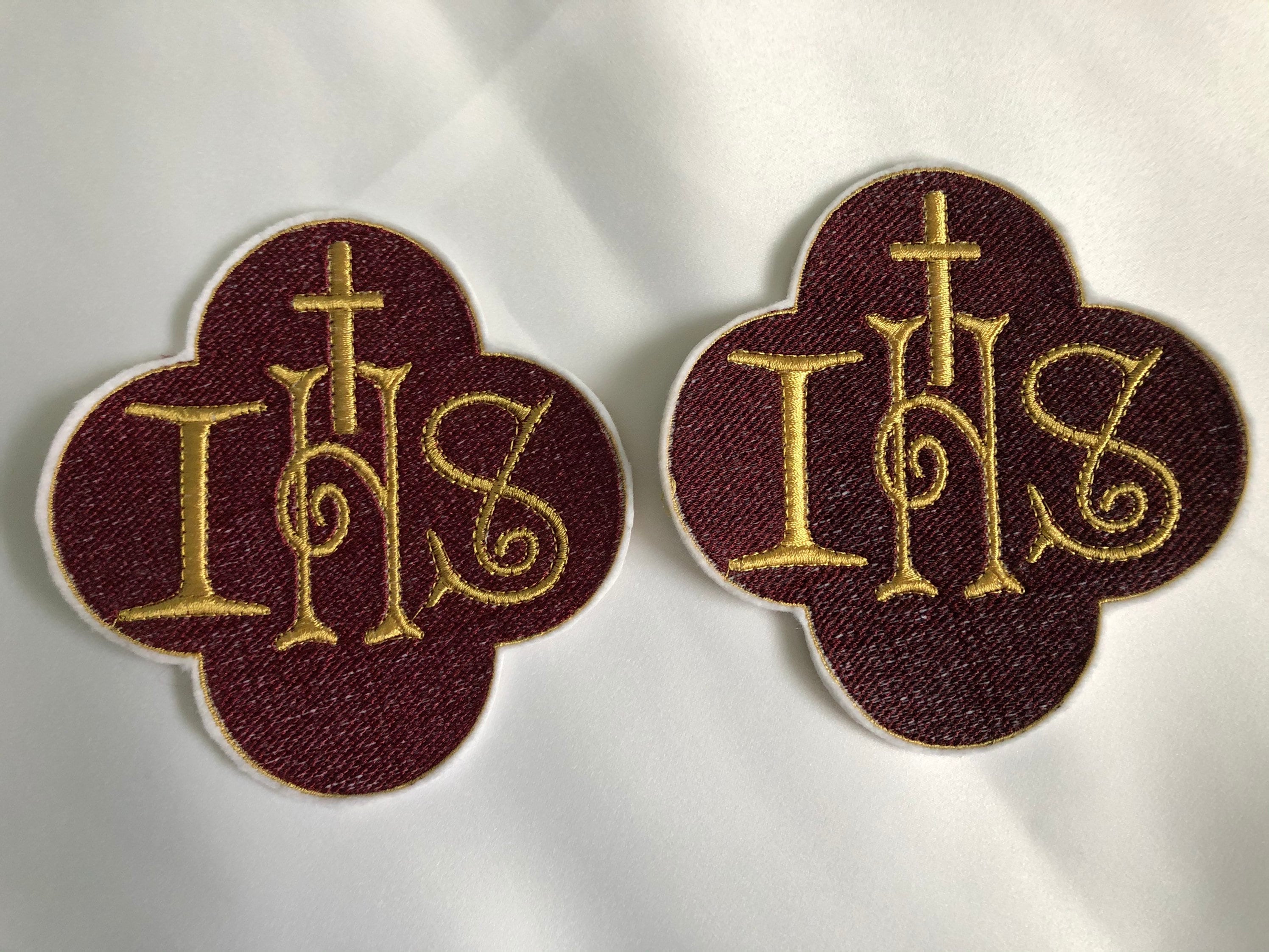 IHS Embroidered Patch for Vestment Stole Monstrance Burse - Etsy