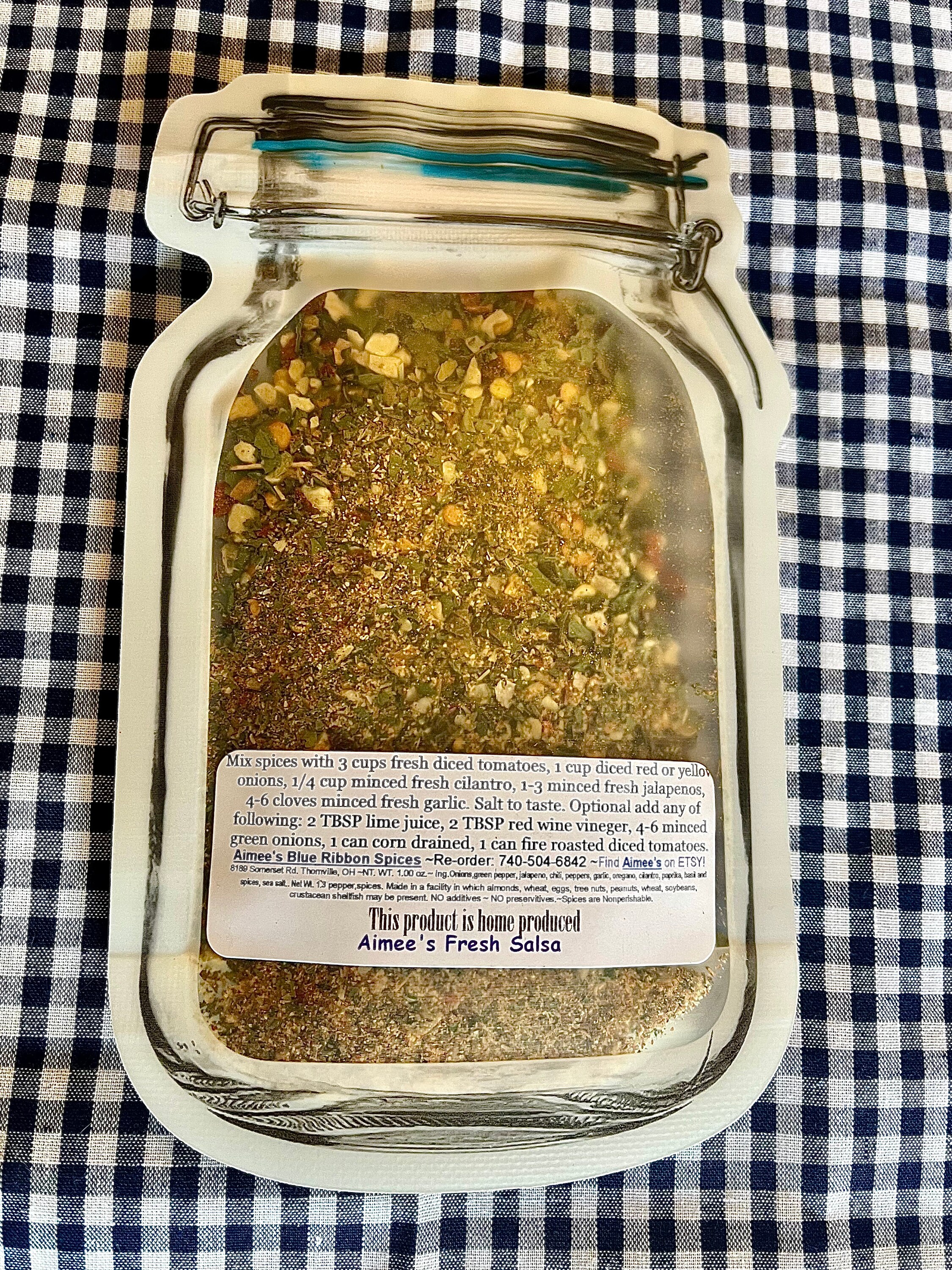 Aimee’s Fresh Salsa Spice Seasoning Mix Homemade Salsa - Fresh ...