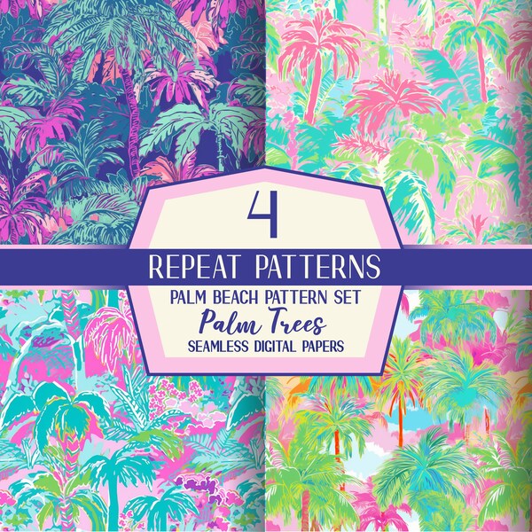 Lilly Inspired Digital Papers - Etsy