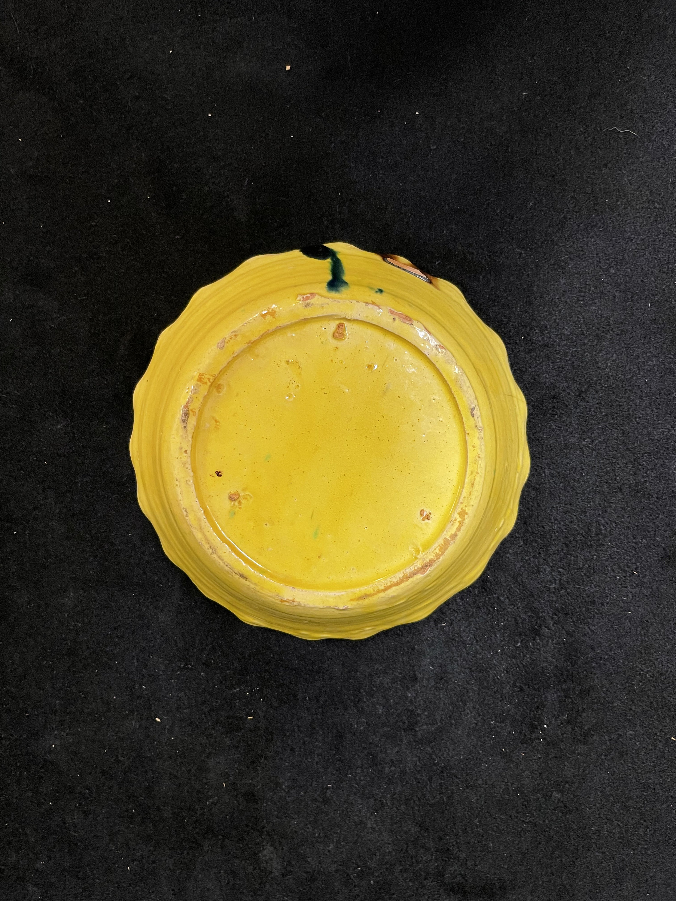 Antique Splatterware Yellow Bowl - Etsy