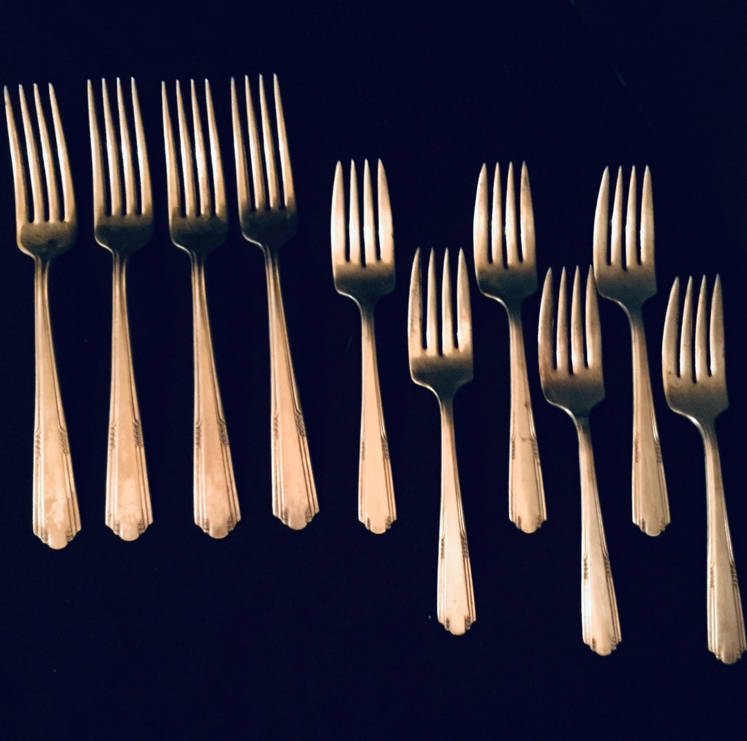 Pure Silverplate Forks Simplicity or Deerfield - Etsy