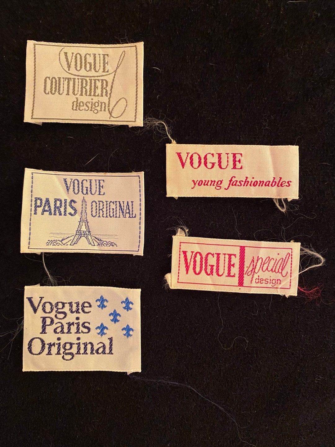 Vogue Designer Couturier Clothing Labels or Tags - Etsy