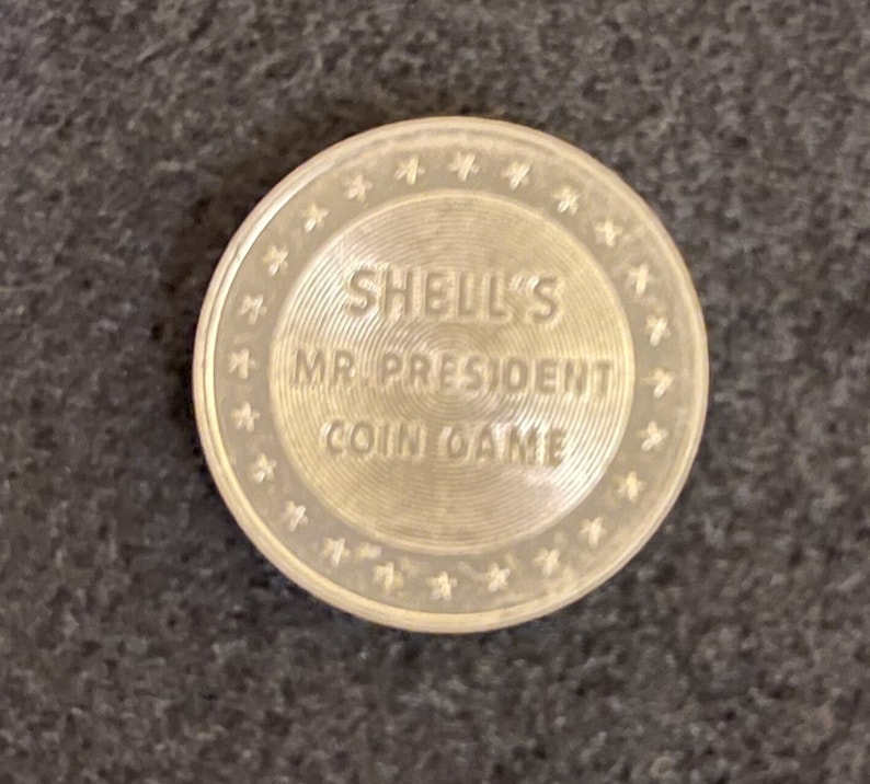 Shell Oil Mr President Coin Game Herbert Hoover 1968 - Etsy