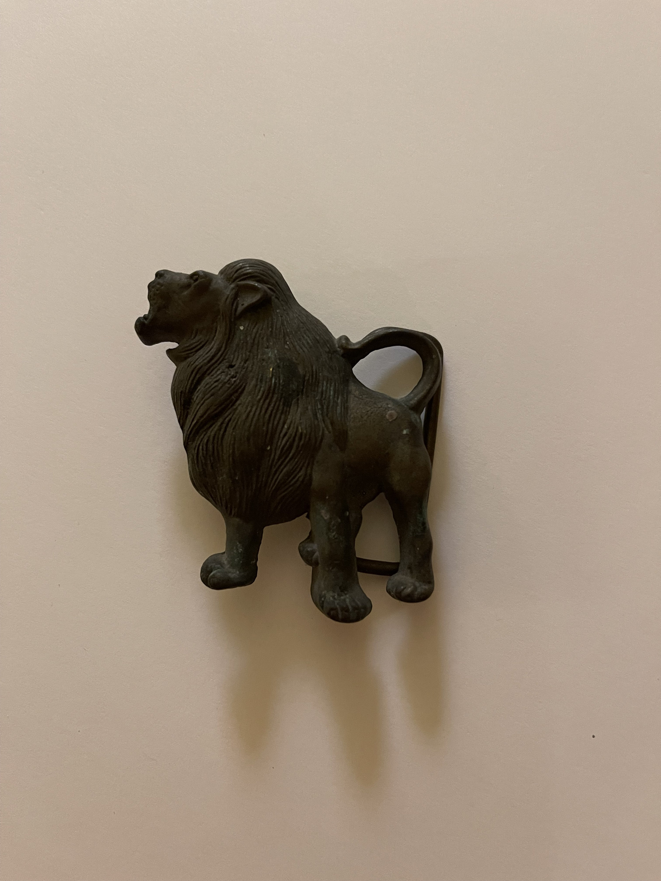 Solid Brass Lion Baron Belt Buckle - Etsy