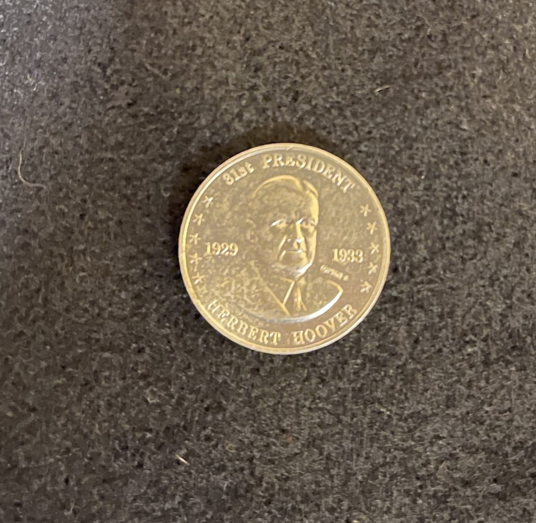 Shell Oil Mr President Coin Game Herbert Hoover 1968 - Etsy