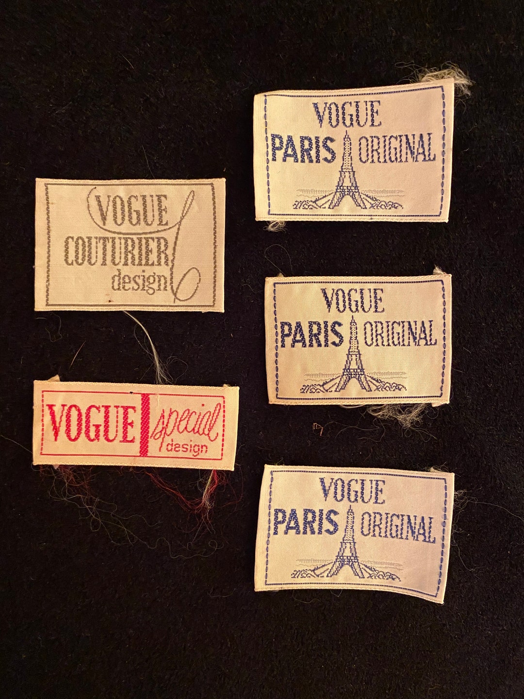 Vogue Spec Design and Couturier Clothing Labels or Tags - Etsy