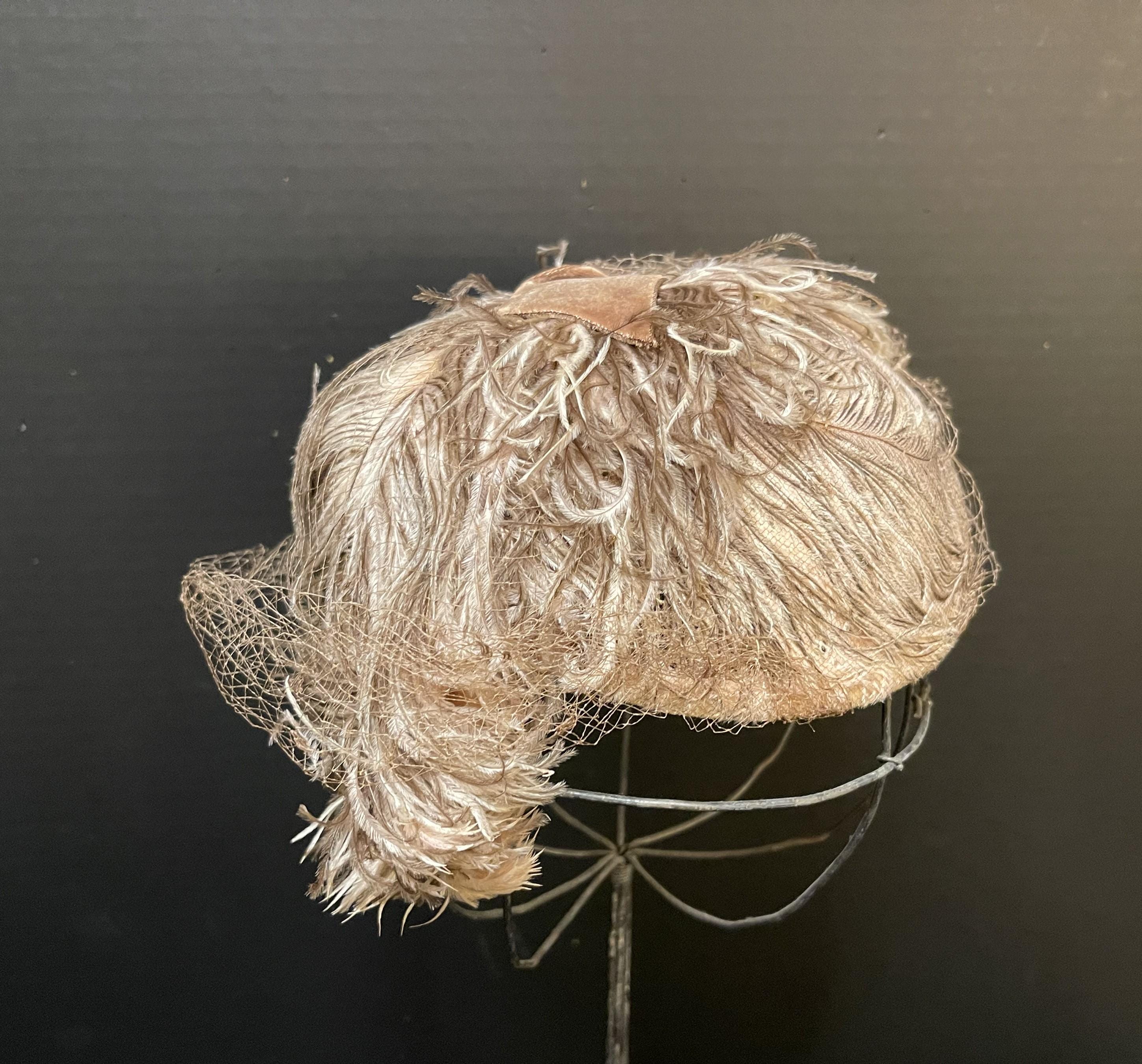 Helen Bagan Ostrich Feather Hat - Etsy