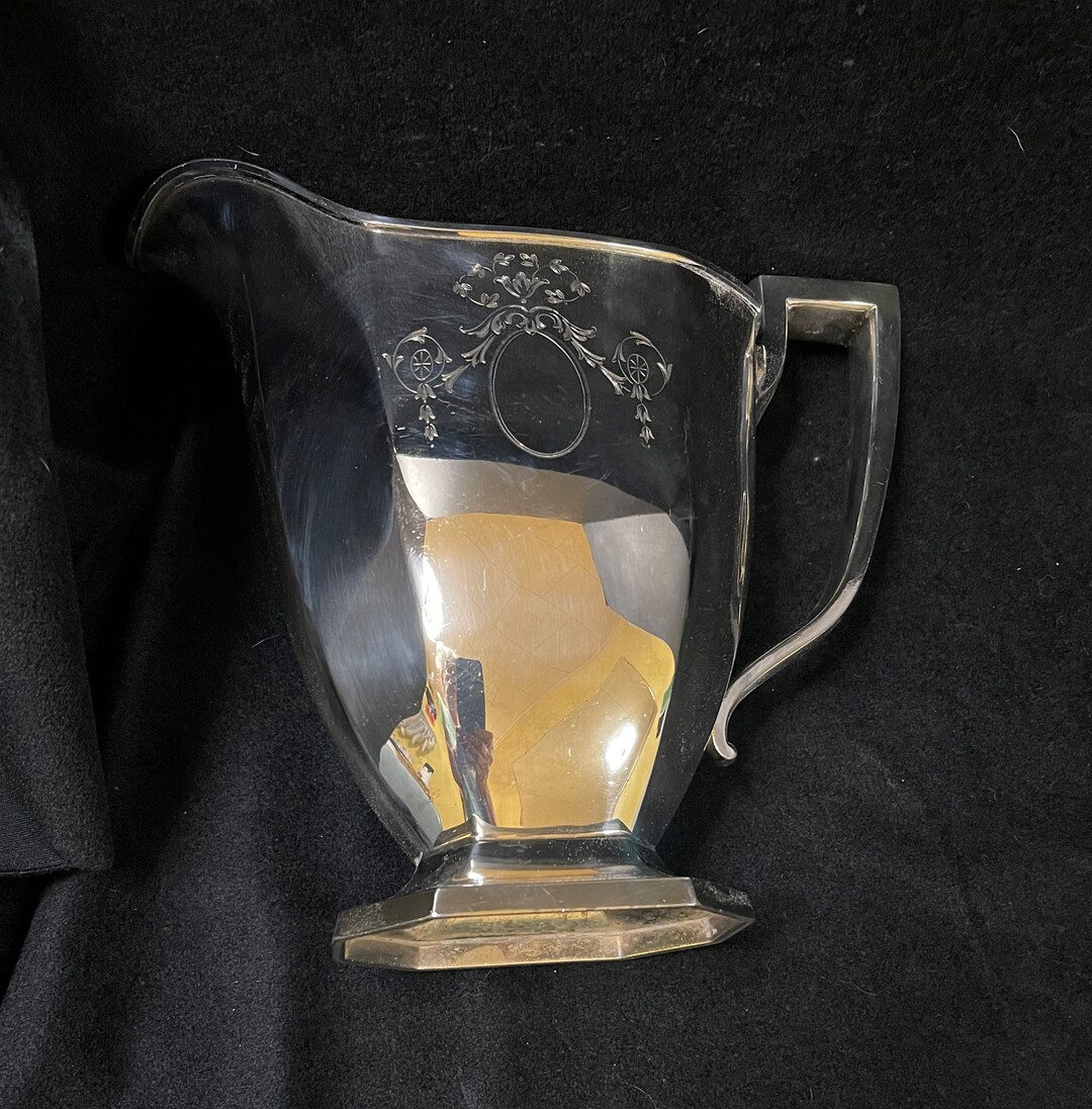 Homan Plate on Nickel Silver Pitcher - Etsy