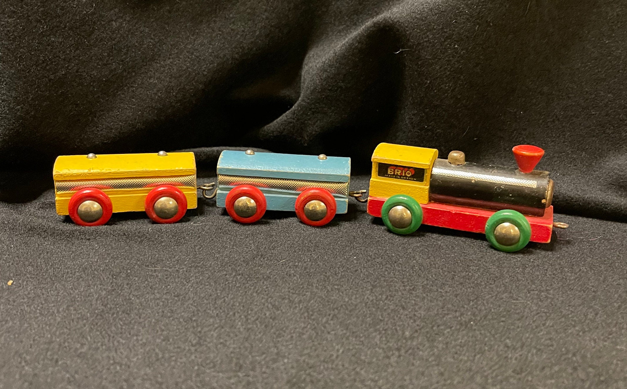 Brio Wooden Train With 2 Cars - Etsy