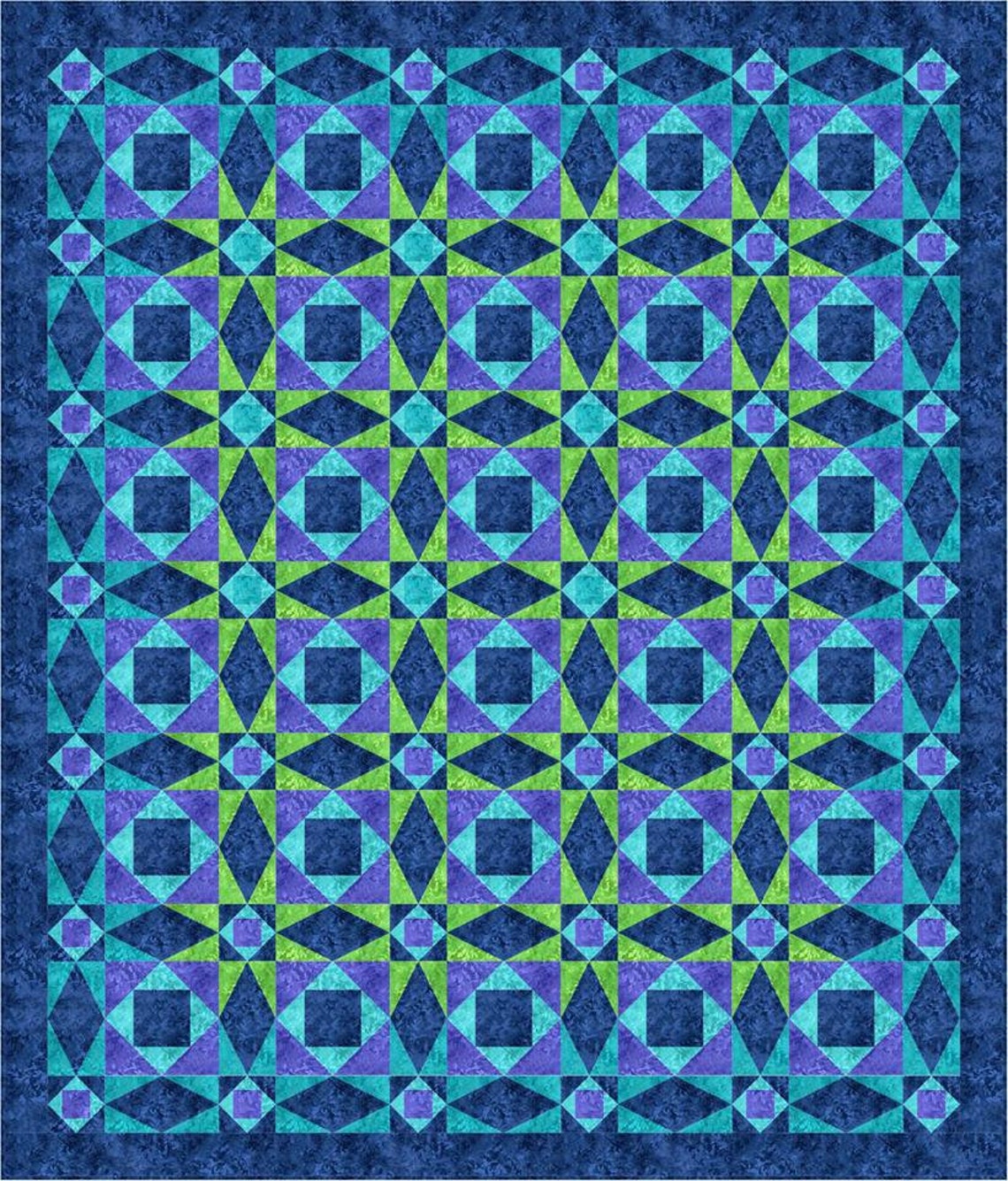 Waverly, Quilt Pattern,storm at Sea Variation, the Fabric Addict ...