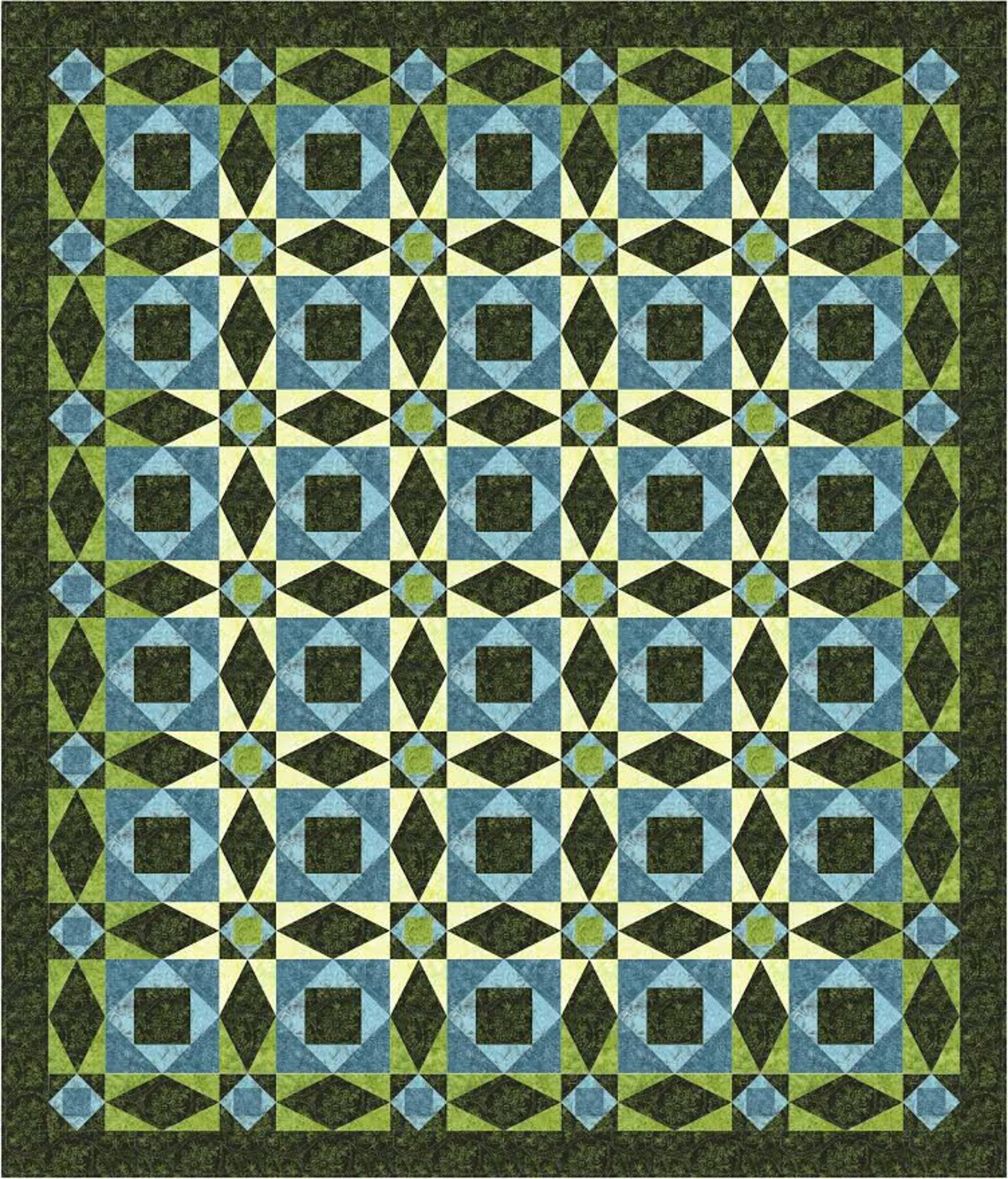 Waverly Quilt Pattern Storm at Sea Variation the Fabric - Etsy