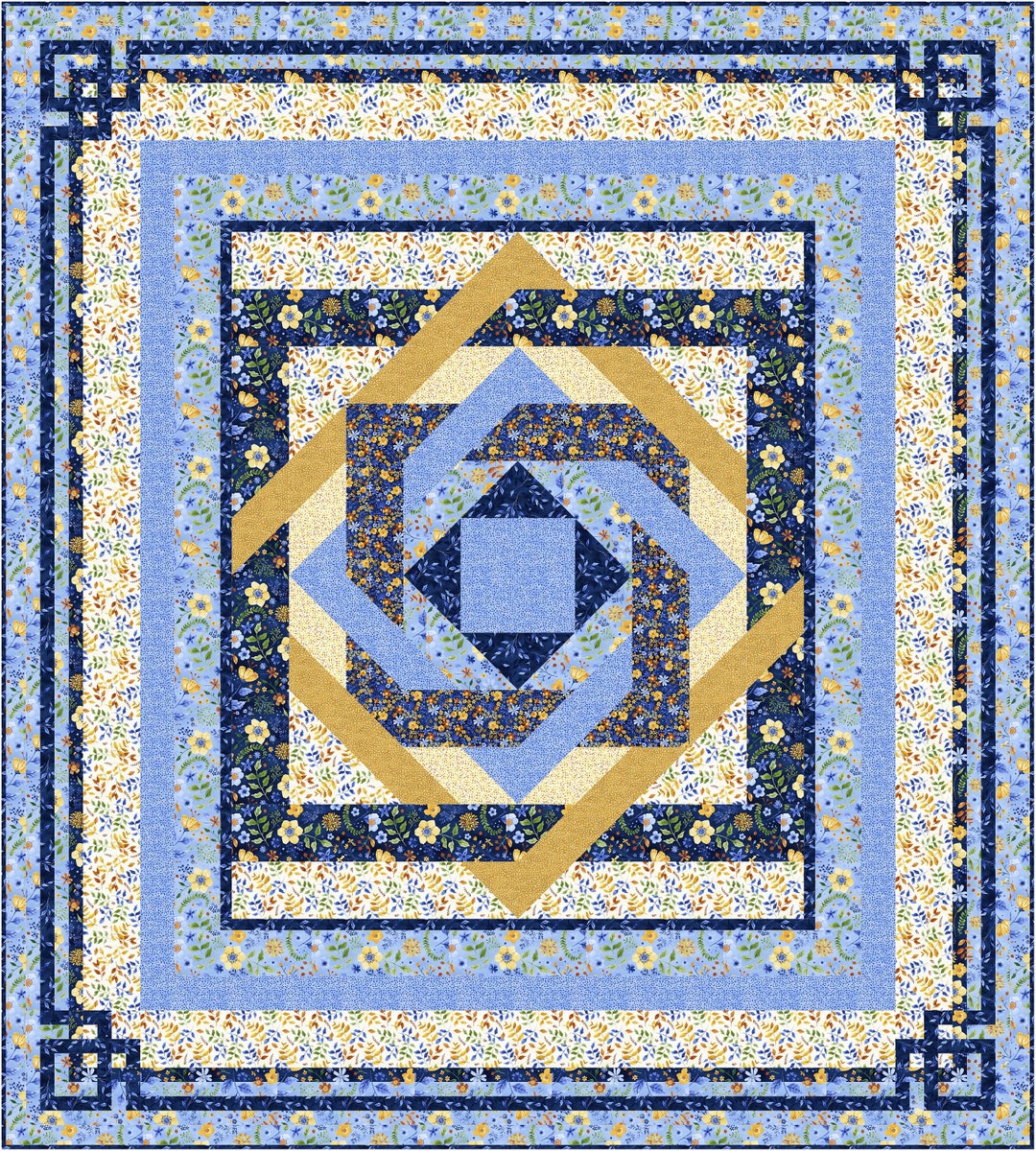 PDF Entwined Quilt Pattern, Queen, the Fabric Addict - Etsy