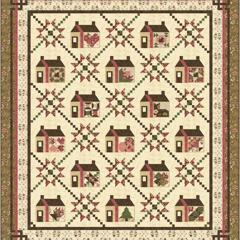 House Quilt Pattern - Etsy