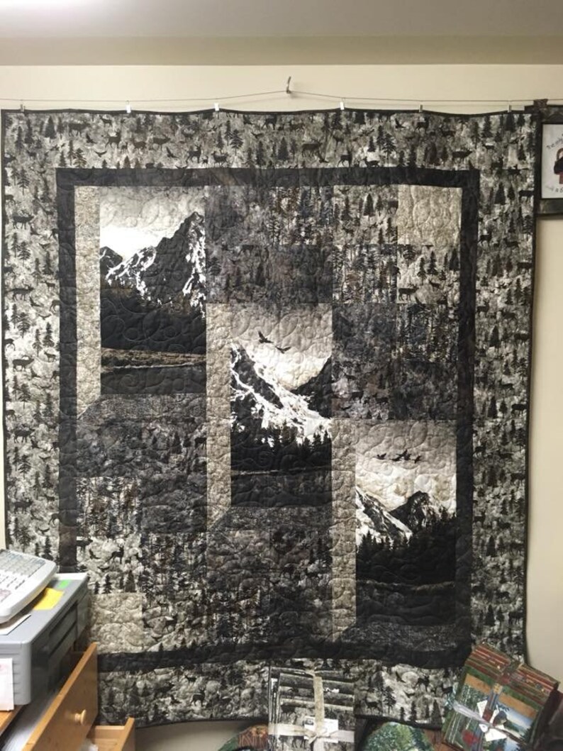 Serene Scenes Fabric Addict Quilt Pattern Uses Panels - Etsy