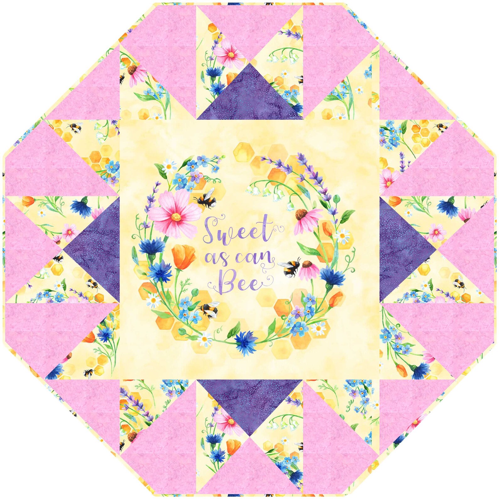 Centerpiece Quilt Pattern directions the Fabric Addict - Etsy