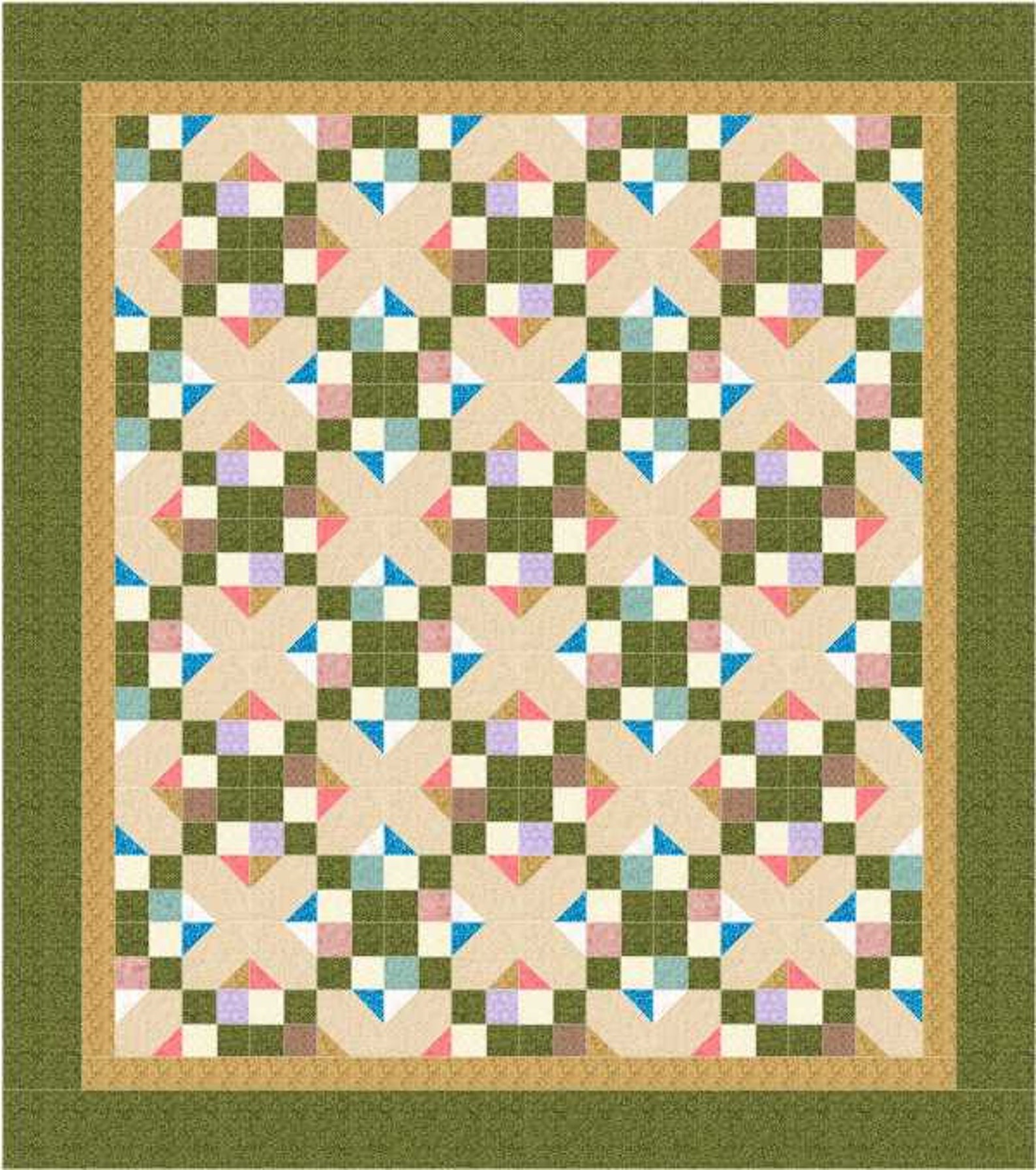 INSTANT DOWNLOAD on SPECIAL Scrappy Multi Size Quilt Pattern - Etsy