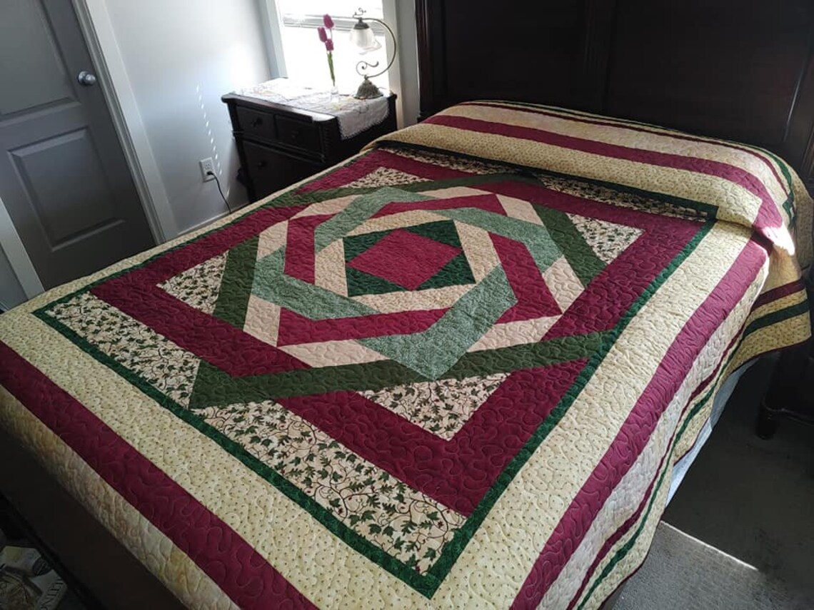 PDF Entwined Quilt Pattern, Queen, the Fabric Addict - Etsy