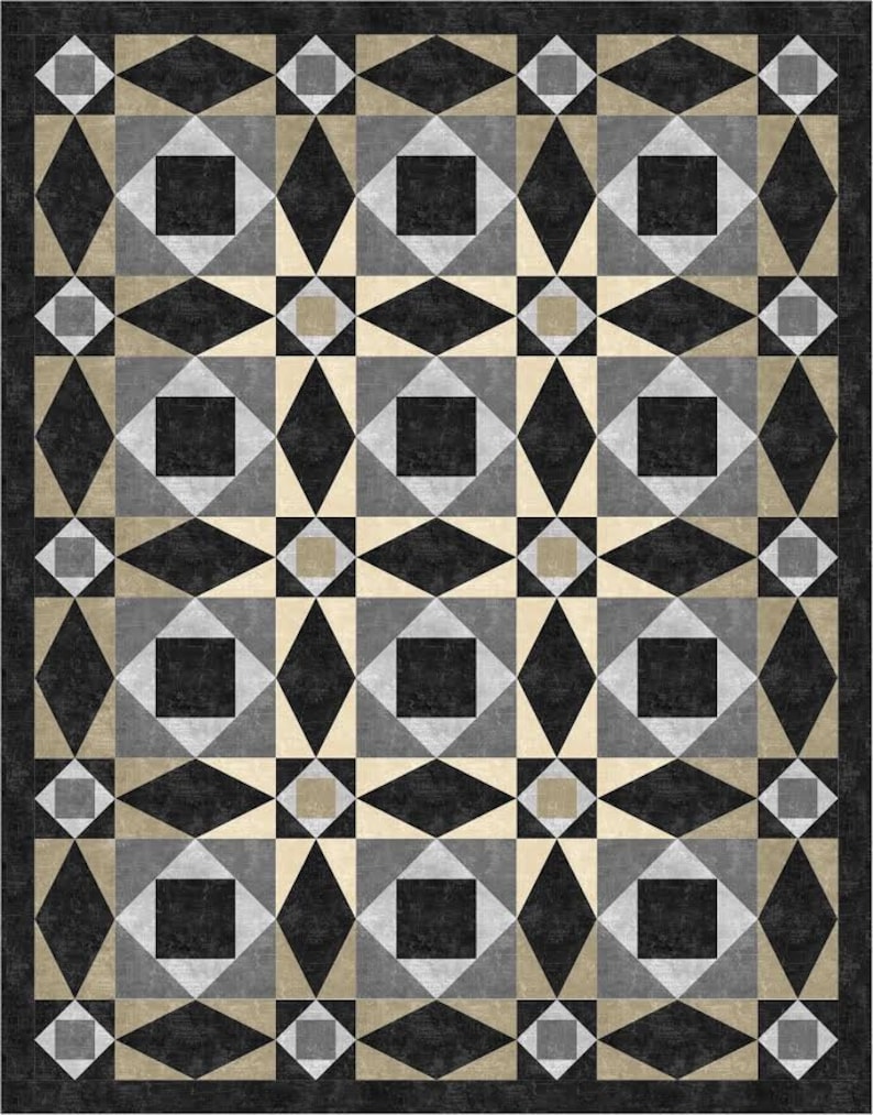 Waverly, Quilt Pattern,storm at Sea Variation, the Fabric Addict ...