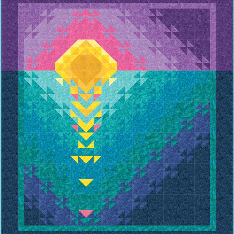 Sunset Fabric - Etsy