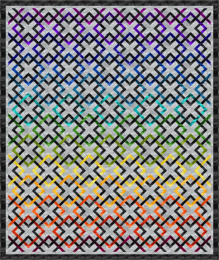 Pot of Gold Quilt Pattern Batiks Misty Clothworks Timeless | Etsy