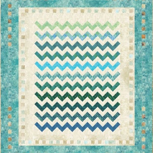 Strip Easy Chevron Queen Quilt Pattern Hard Copy - Etsy