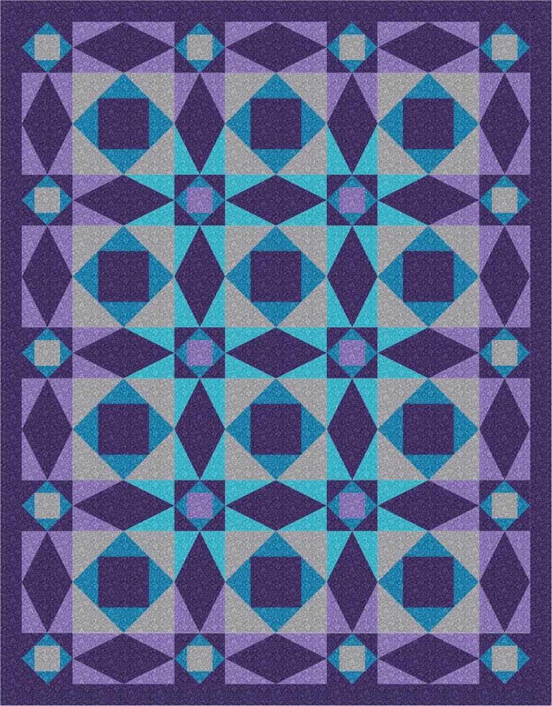 Waverly, Quilt Pattern, Storm at Sea Variation, the Fabric Addict ...