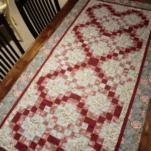 Hard Copy Linked Hearts Quilt Pattern 34" X 70". Bed Runner or ...