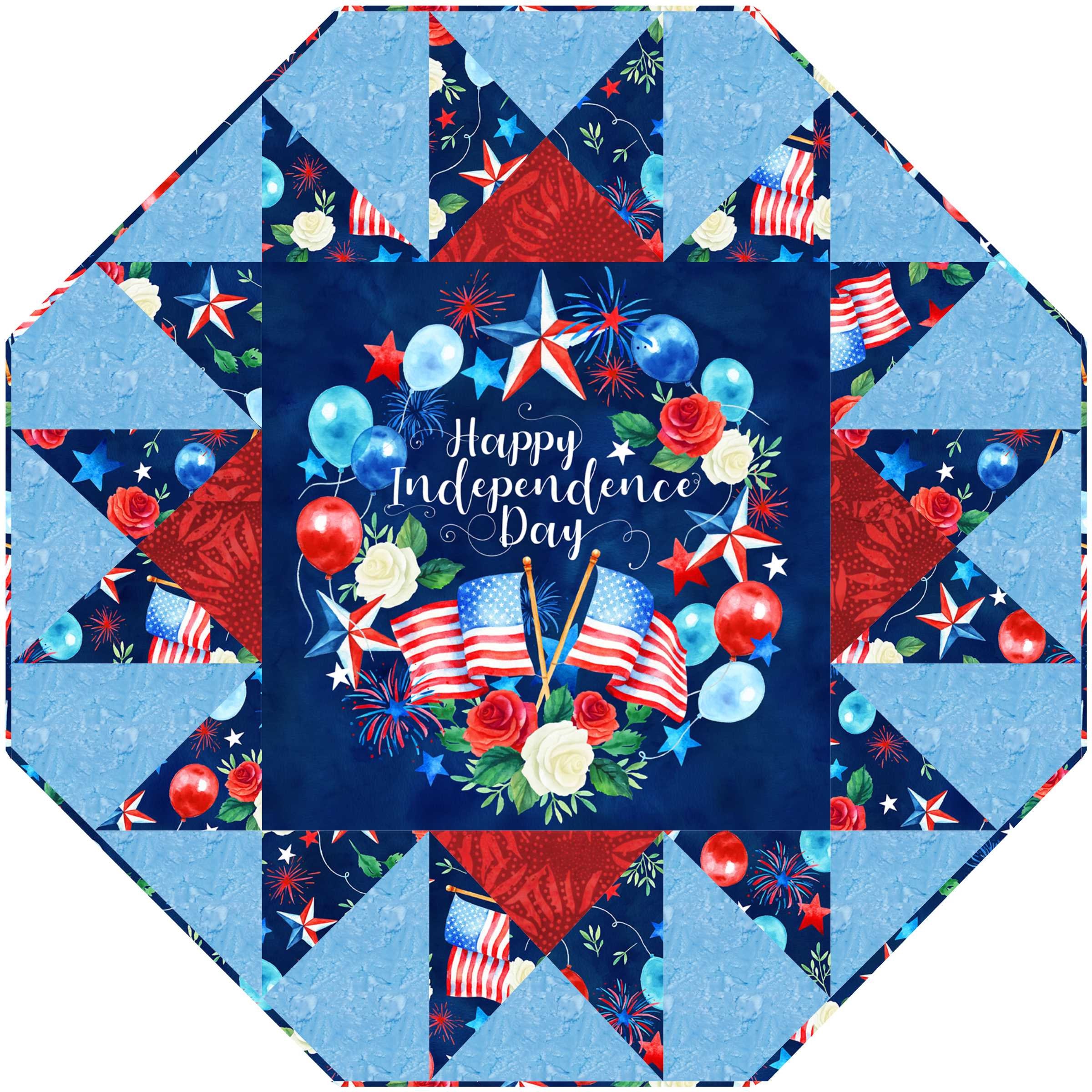 Centerpiece Quilt Pattern (directions), the Fabric Addict, Hoffman ...