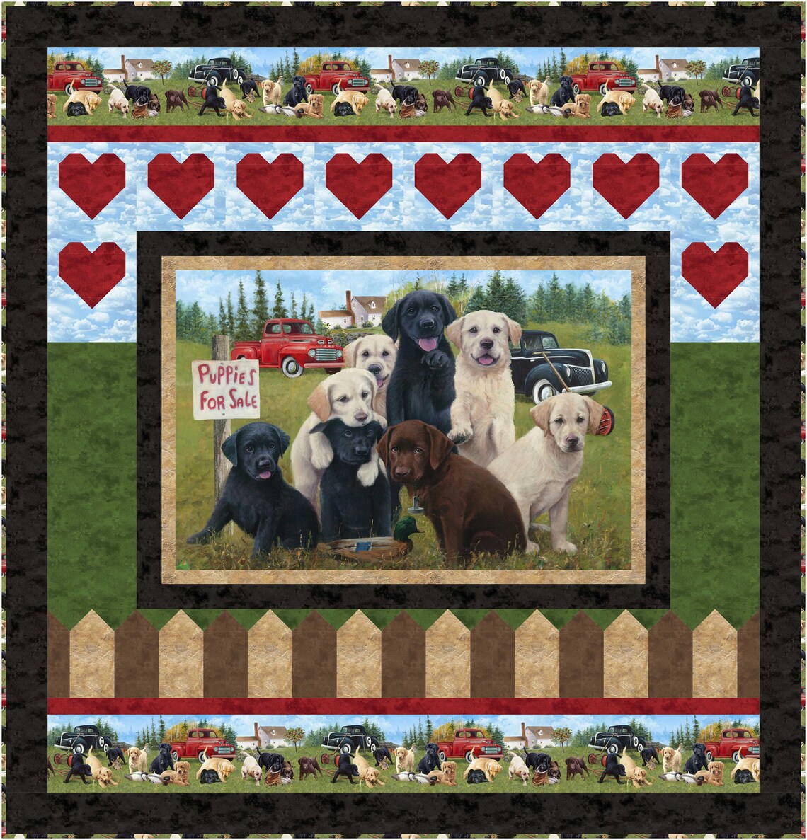 Love a Panel Quilt Pattern. Hard Copy. - Etsy