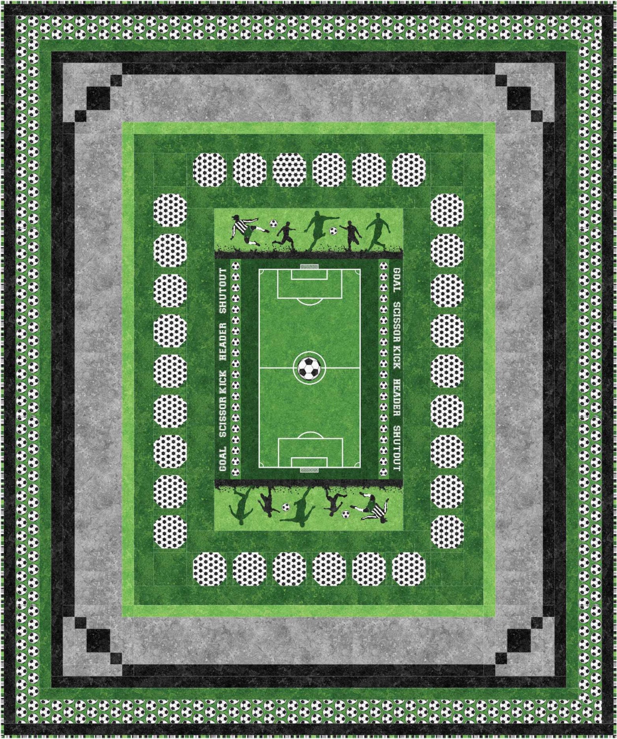 Panel Quilt Pattern. Hockey Soccer Stonehenge Kids' by - Etsy Canada