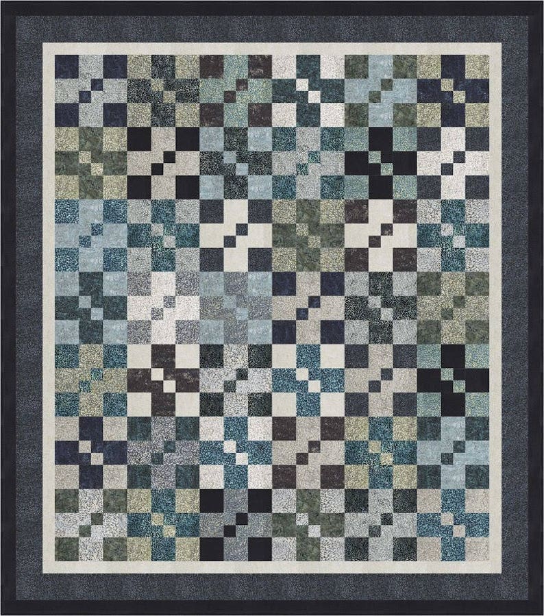 Pebbles Quilt Pattern by the Fabric Addict. Banyan Batiks - Etsy