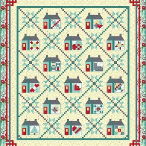 Sampler Quilt Pattern. Large Queen. Each House Block Has a Different ...